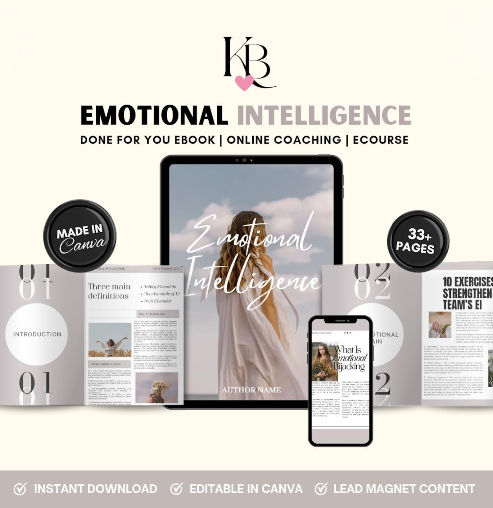 Emotional Intelligence Ebook, Emotion Control Guide, Self Awareness ...
