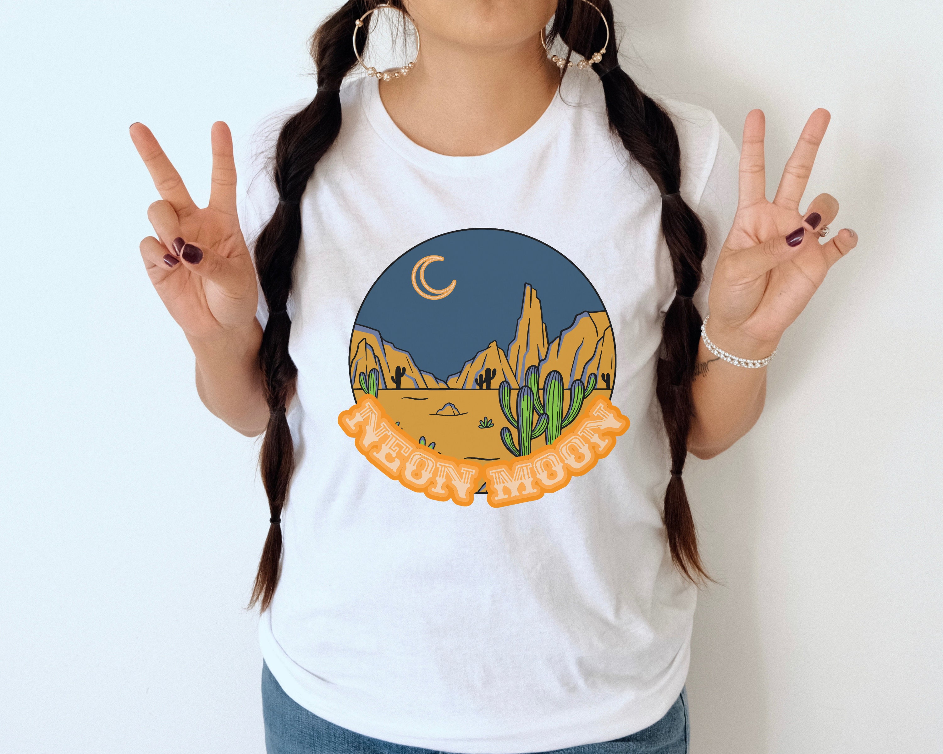 Neon Moon, Retro Sublimation, SVG PNG Cricut, Instant Download - Etsy