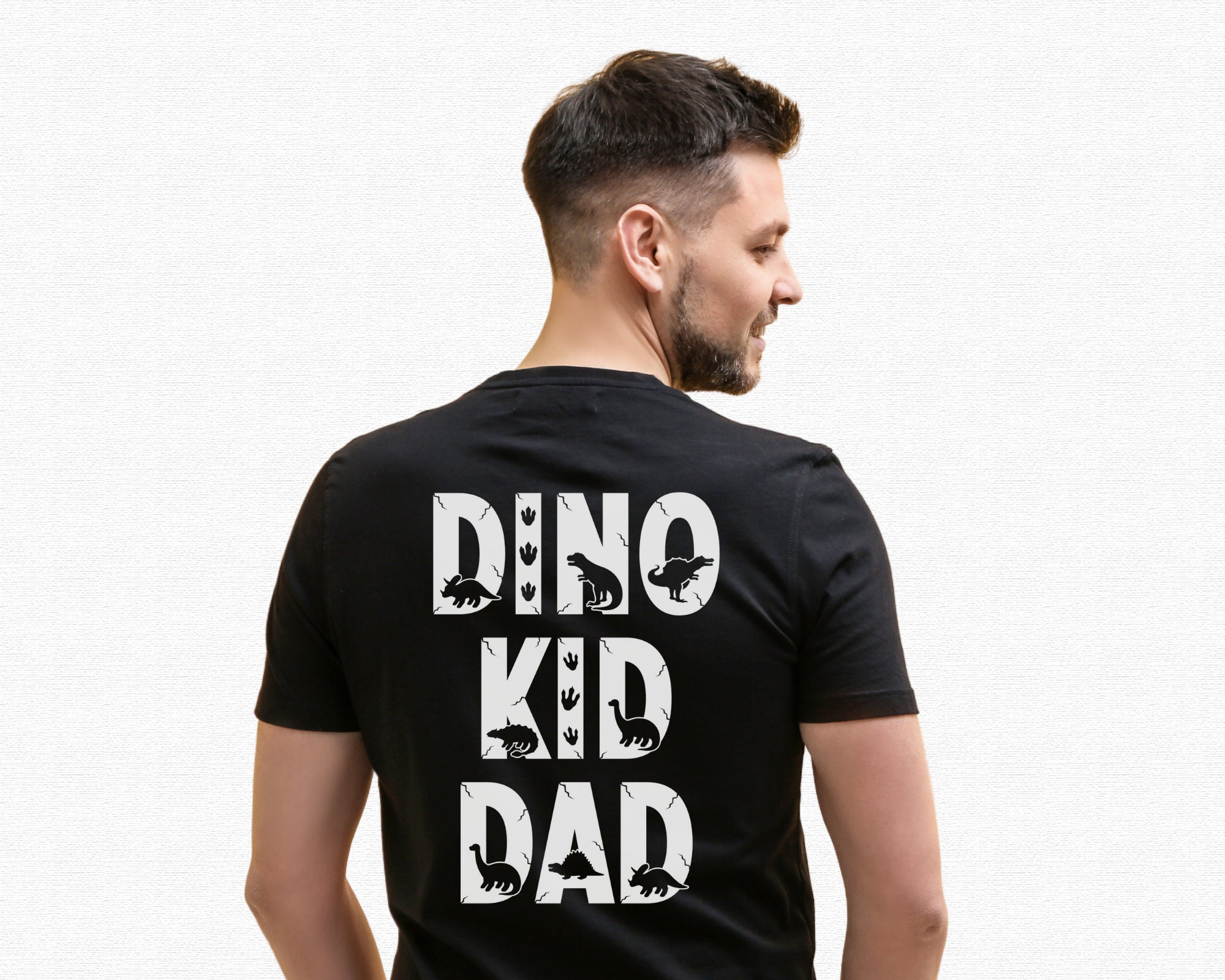 Dino Kid Dad Dinosaur Print SVG PNG Instant Download - Etsy