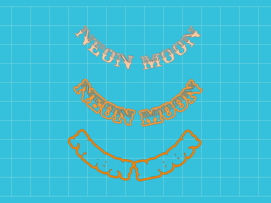 Neon Moon, Retro Sublimation, SVG PNG Cricut, Instant Download - Etsy