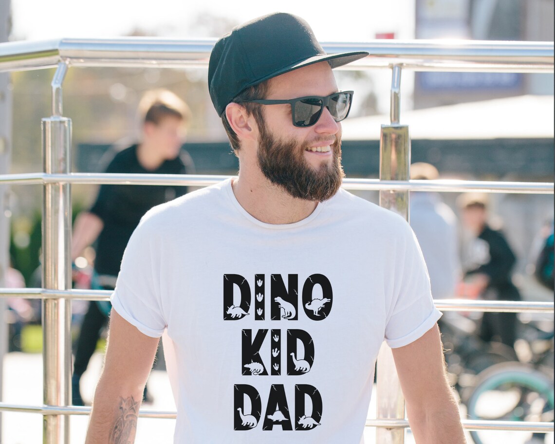 Dino Kid Dad Dinosaur Print SVG PNG Instant Download - Etsy