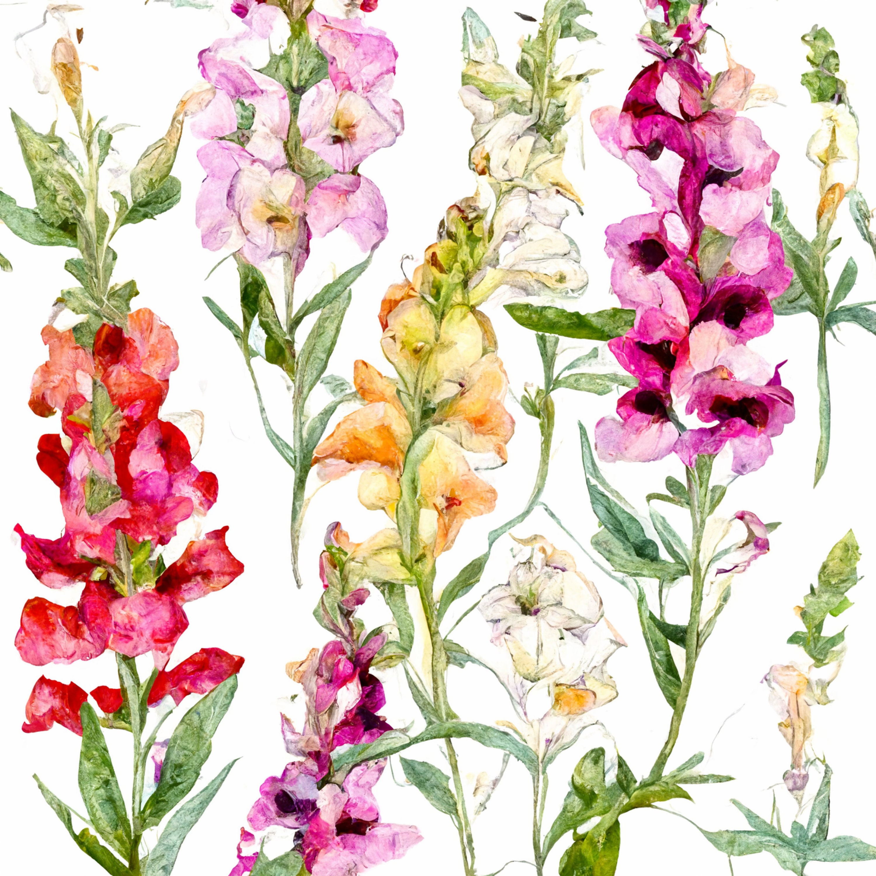 Snapdragon Flower Drawing Design