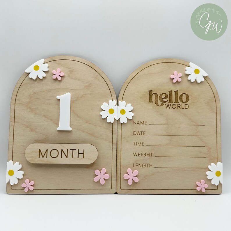 Baby Birth Stat Sign – Personalized Newborn Nursery Decor – Unique Baby ...