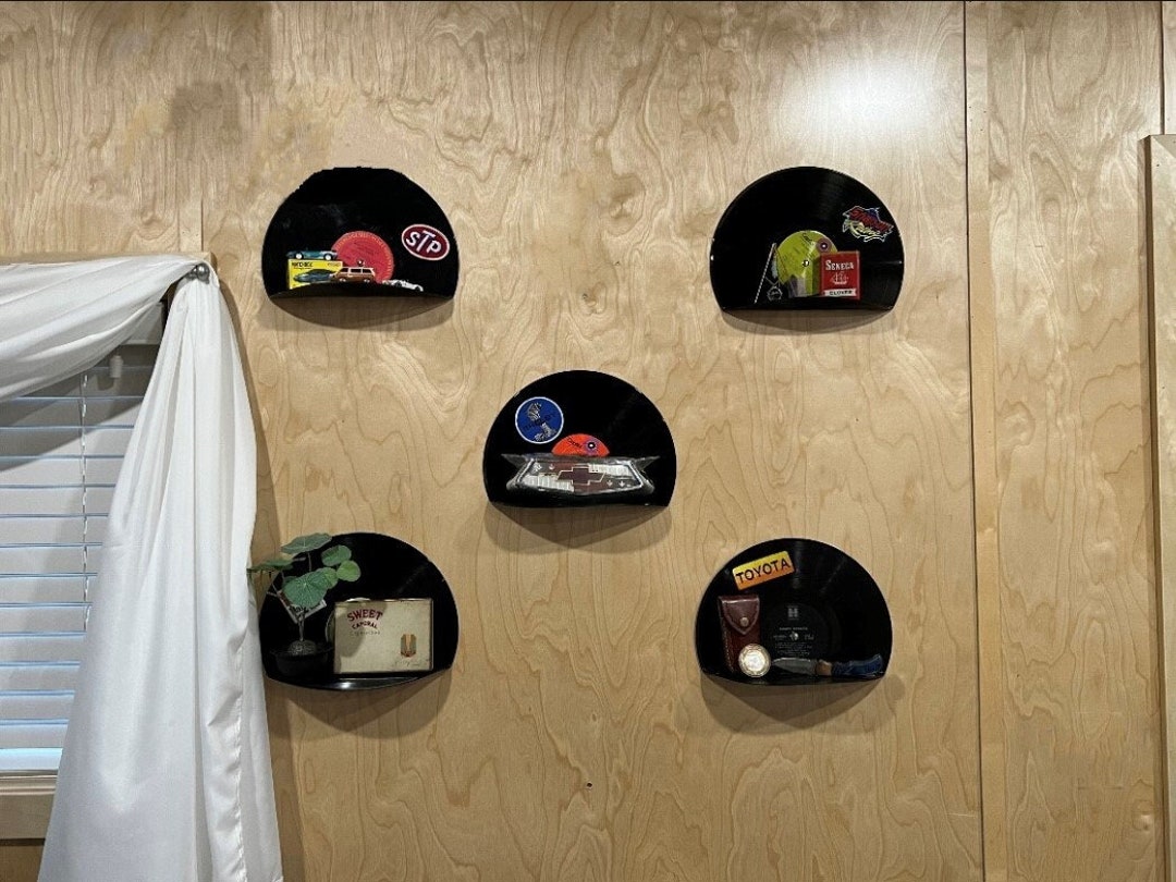 Vintage Vinyl Wall Shelf Decor - Etsy
