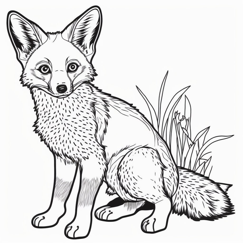 Fox Collection 50 Page Coloring Pages Printable Variety Coloring Pages ...