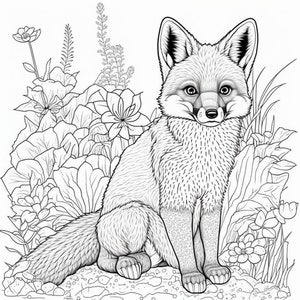 Fox Collection 50 Page Coloring Pages Printable Variety Coloring Pages ...