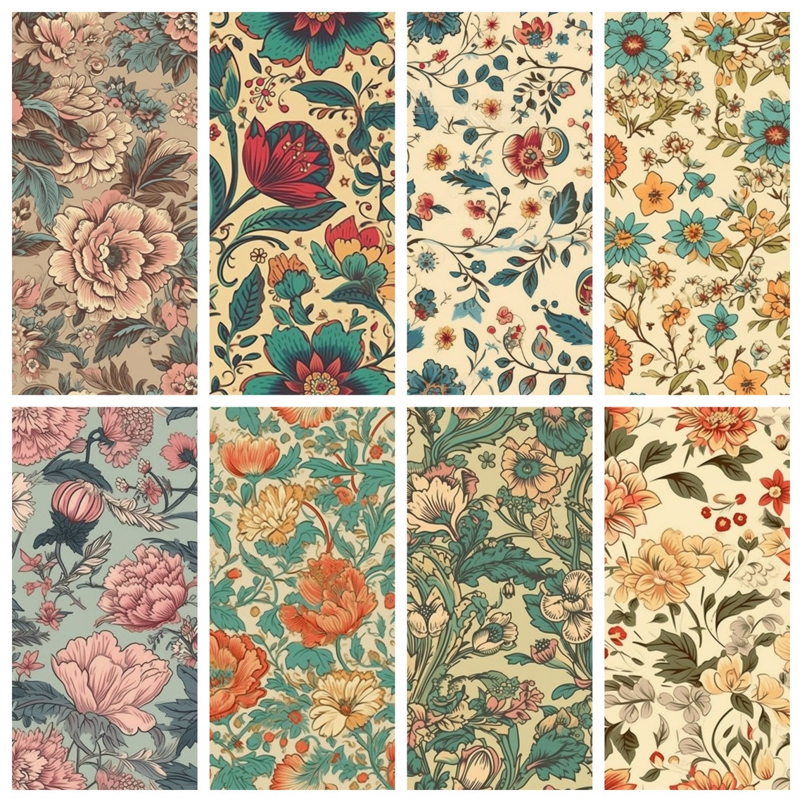 500 Piece MEGA Bundle, Vintage Clipart, Retro Digital Paper, Retro ...