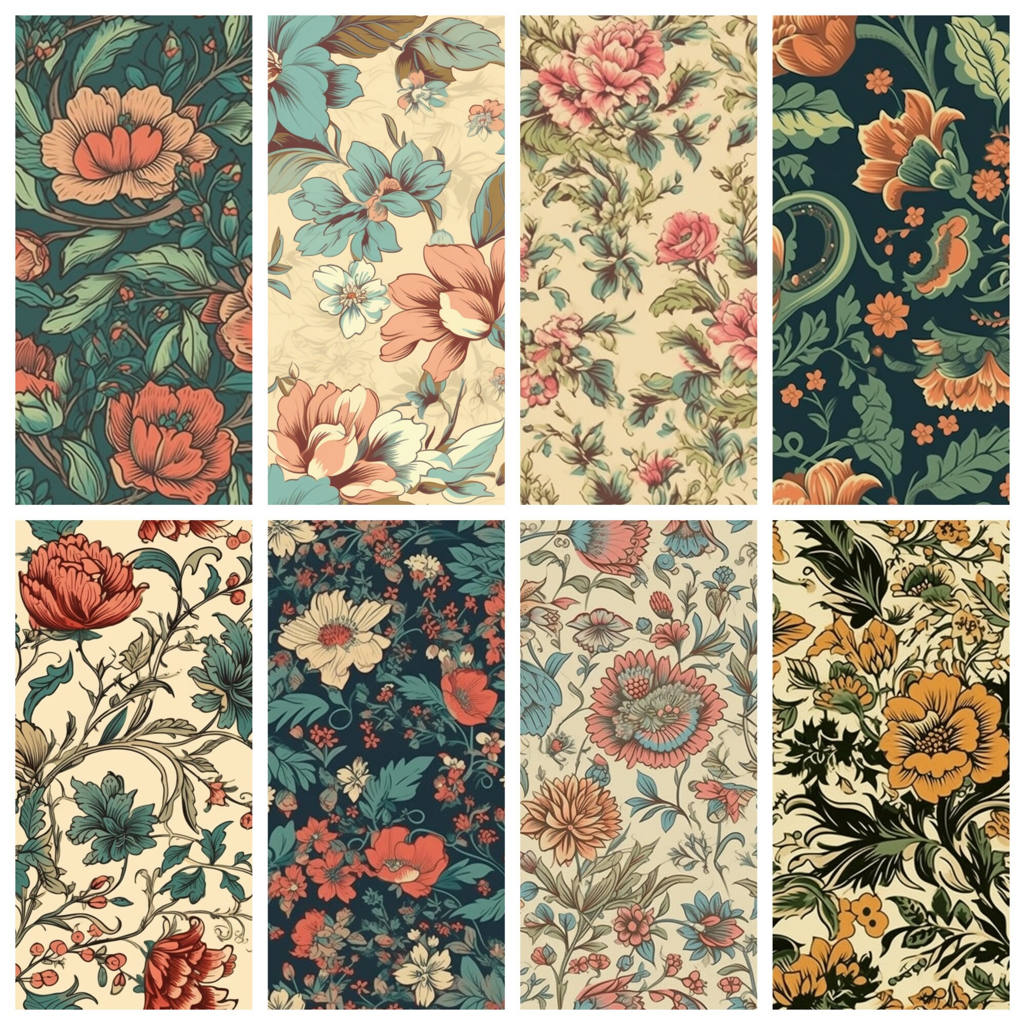 500 Piece MEGA Bundle, Vintage Clipart, Retro Digital Paper, Retro ...