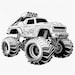 Coloring Page Monster Truck Collection 50 Page Coloring Pages Printable ...
