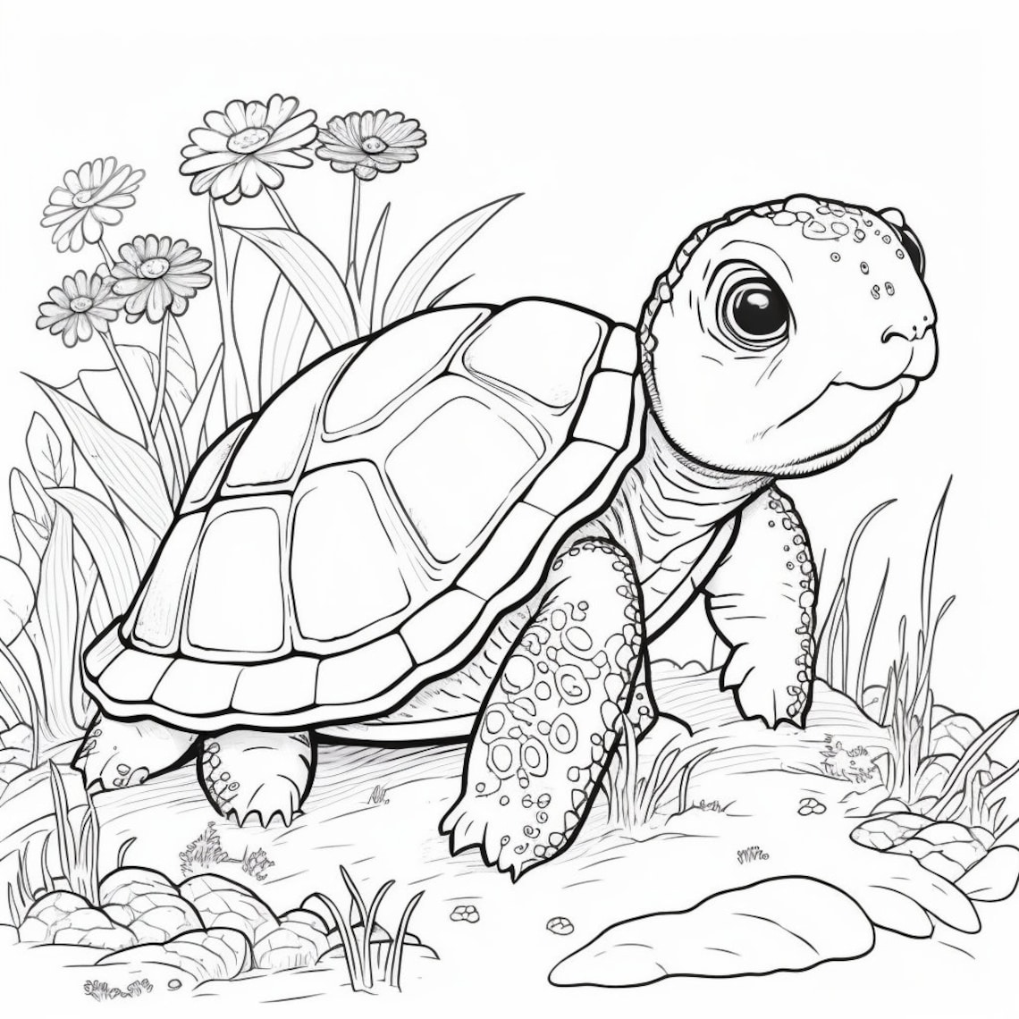 Turtle Collection 50 Page Coloring Pages Printable Variety Coloring ...