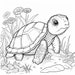 Turtle Collection 50 Page Coloring Pages Printable Variety Coloring ...
