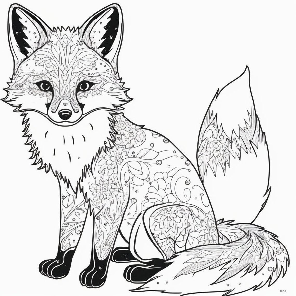 Fox Collection 50 Page Coloring Pages Printable Variety Coloring Pages ...
