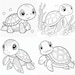 Turtle Collection 50 Page Coloring Pages Printable Variety Coloring ...