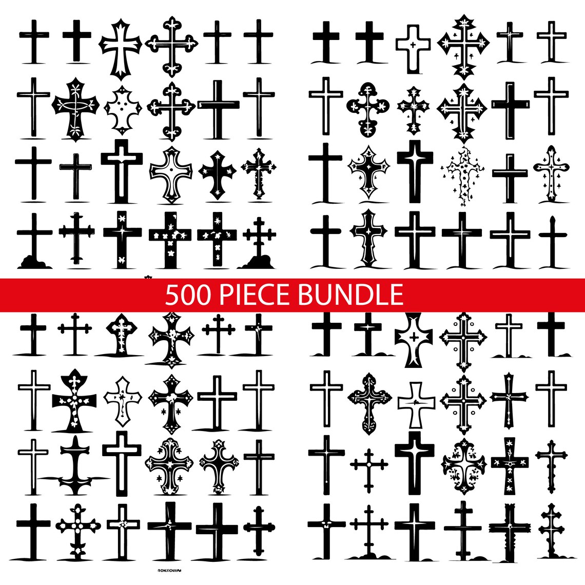 Christian Jesus Cross Bundle, 500 Pieces Download, Svg, Png, Eps ...