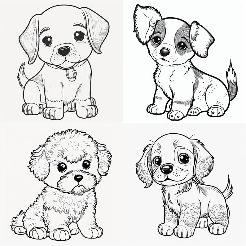 250 Piece Mega Bundle Animal Collection, Cat, Dog, Turtle Page Coloring ...