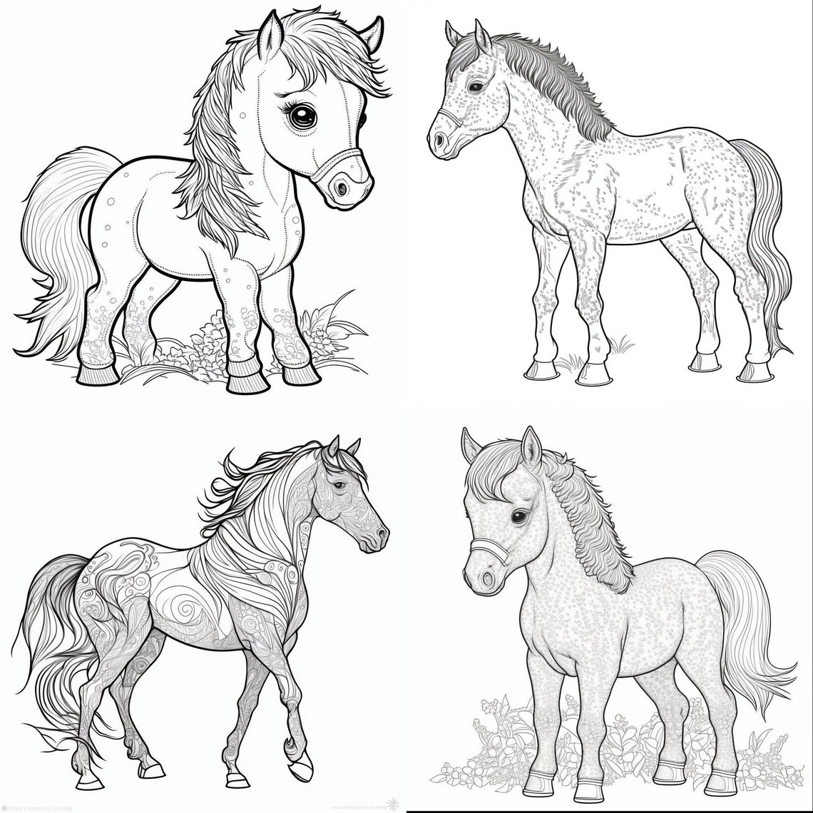 250 Piece Mega Bundle Animal Collection, Cat, Dog, Turtle Page Coloring ...