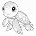 Turtle Collection 50 Page Coloring Pages Printable Variety Coloring ...