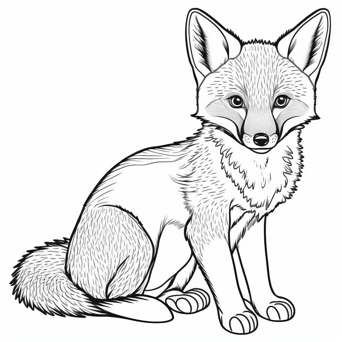Fox Collection 50 Page Coloring Pages Printable Variety Coloring Pages ...