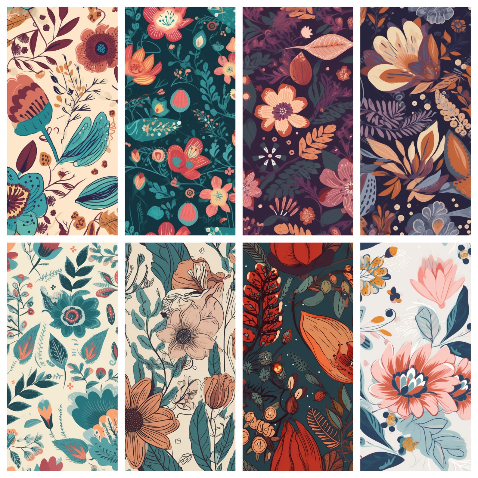 1000 Piece MEGA Bundle, Boho Chic Clipart, Boho Digital Paper, Boho ...