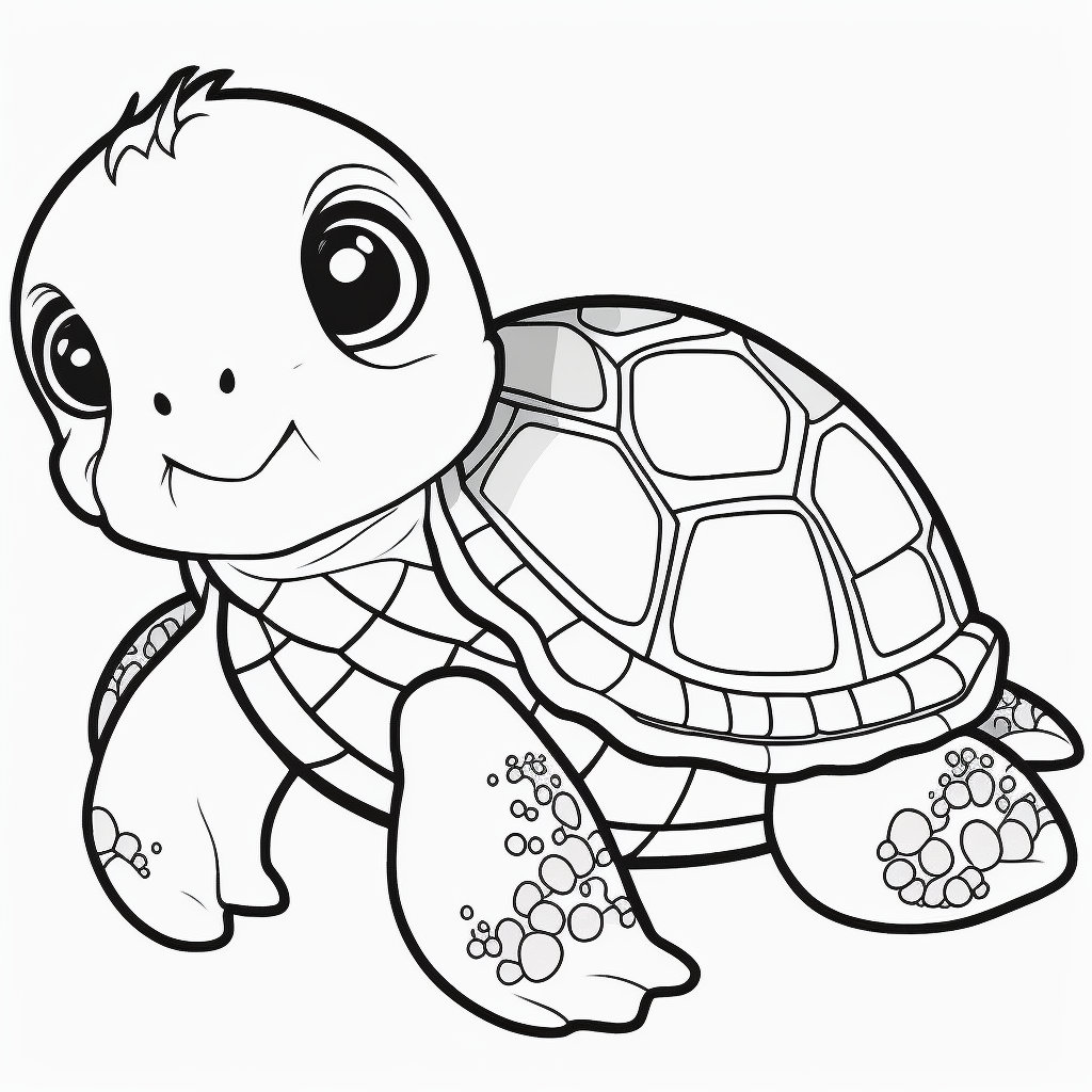 Turtle Collection 50 Page Coloring Pages Printable Variety Coloring ...