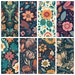 500 Piece MEGA Bundle, Boho Clipart, Bohemian Digital Paper, Retro ...
