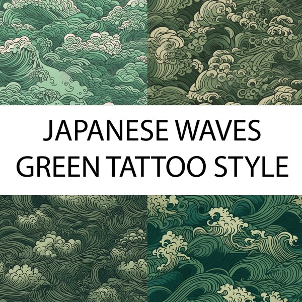 Tattoo Waves - Etsy
