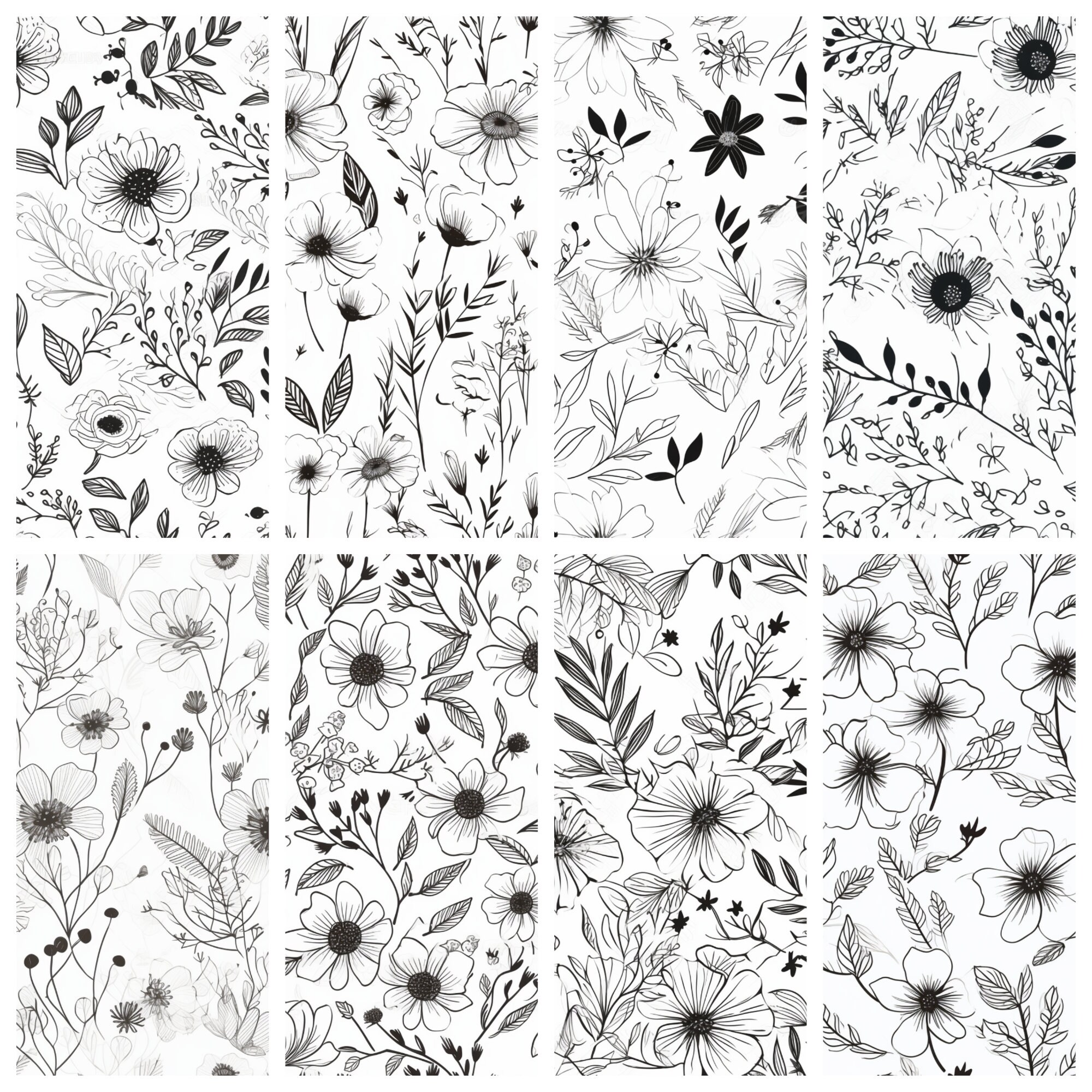 500 Piece MEGA Bundle, Boho Clipart, Bohemian Digital Paper, Retro ...