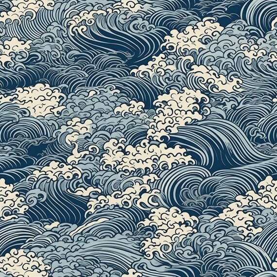 Japanese Wave Pattern Tattoo