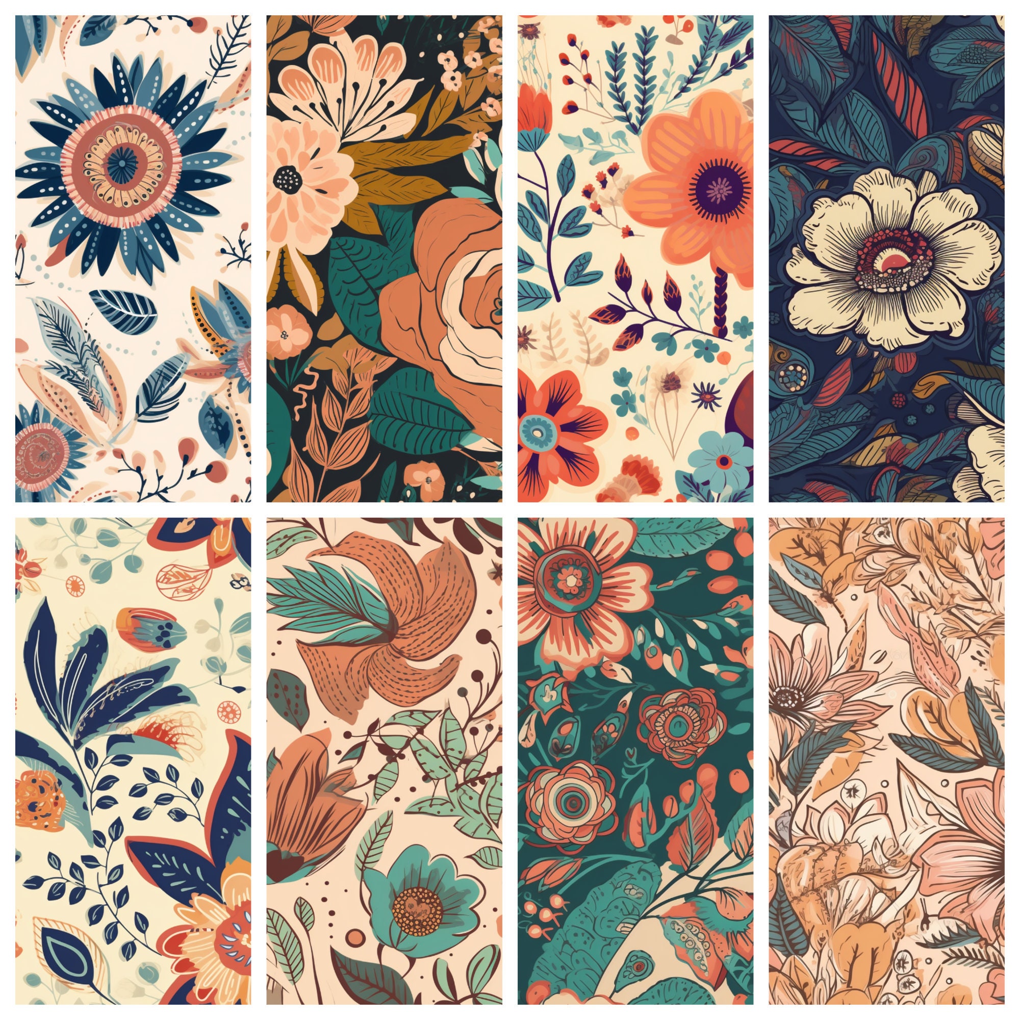 1000 Piece MEGA Bundle, Boho Chic Clipart, Boho Digital Paper, Boho ...