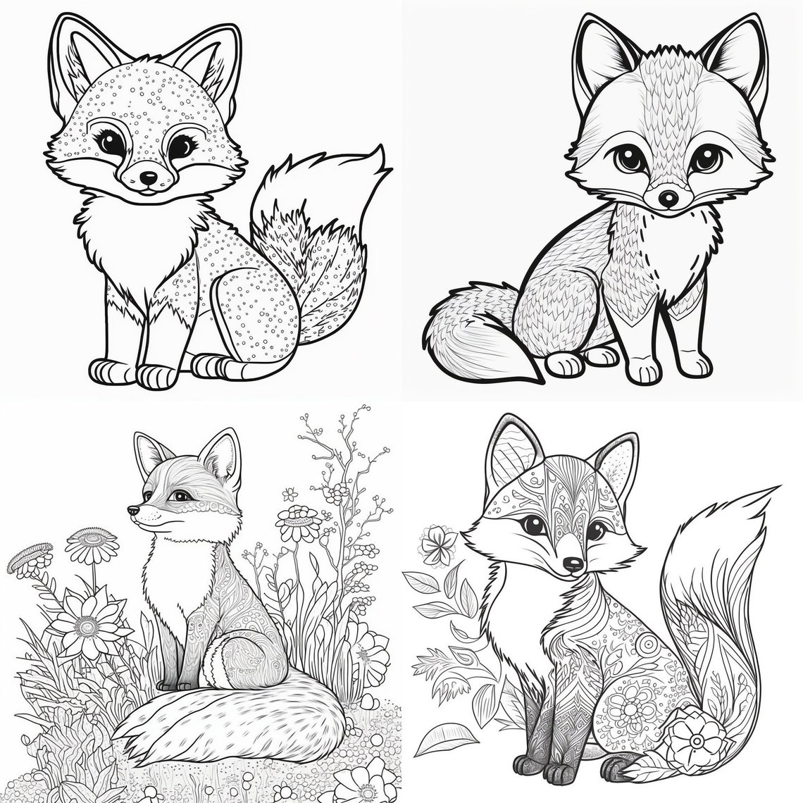 250 Piece Mega Bundle Animal Collection, Cat, Dog, Turtle Page Coloring ...