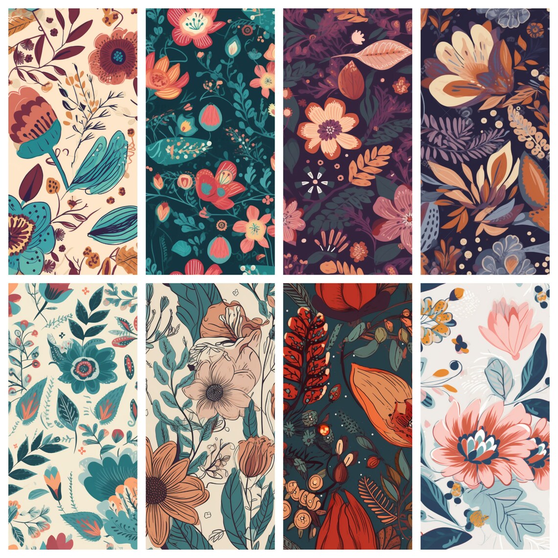 500 Piece MEGA Bundle, Boho Chic Clipart, Boho Digital Paper, Boho ...