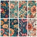 500 Piece MEGA Bundle, Boho Clipart, Bohemian Digital Paper, Retro ...
