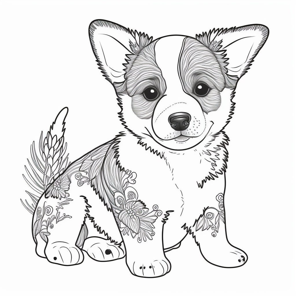 Dog Collection 30 Page Coloring Pages Printable Variety Coloring Pages ...