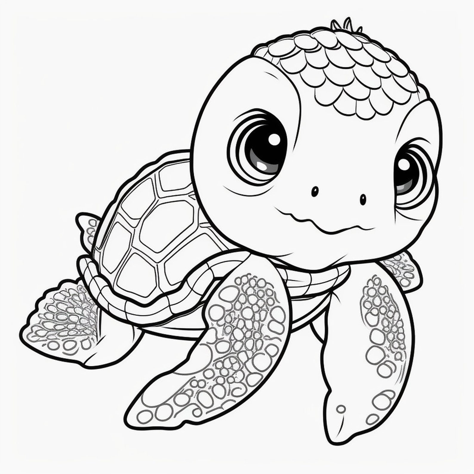 Turtle Collection 50 Page Coloring Pages Printable Variety Coloring ...