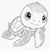 Turtle Collection 50 Page Coloring Pages Printable Variety Coloring ...