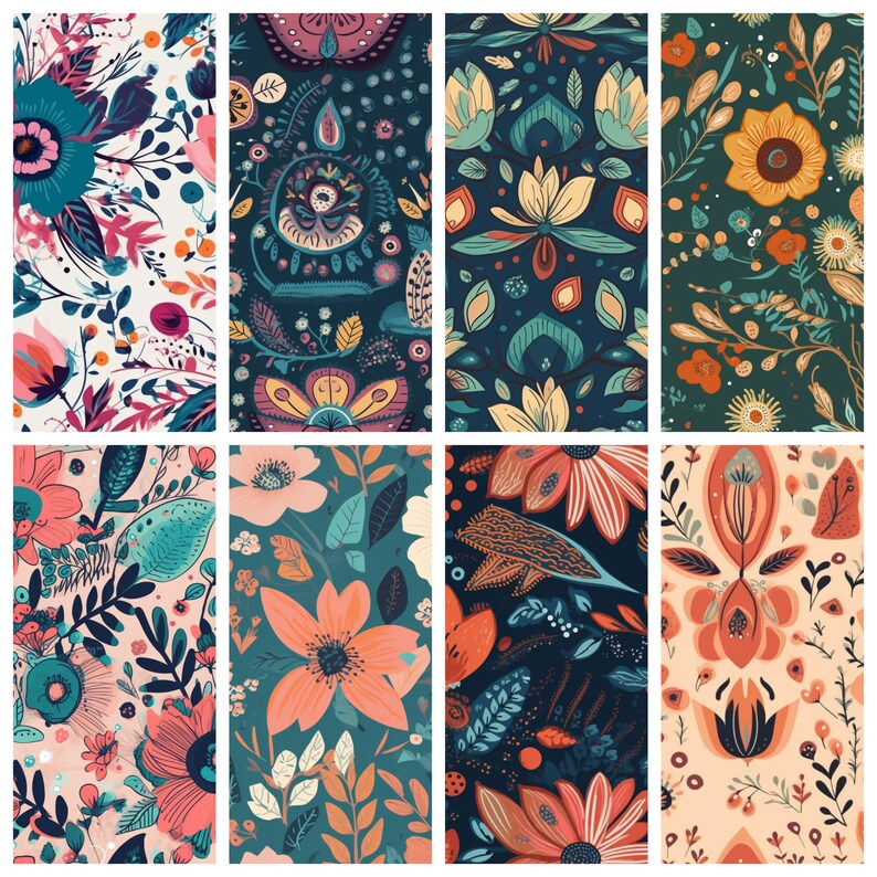 1000 Piece MEGA Bundle, Boho Chic Clipart, Boho Digital Paper, Boho ...