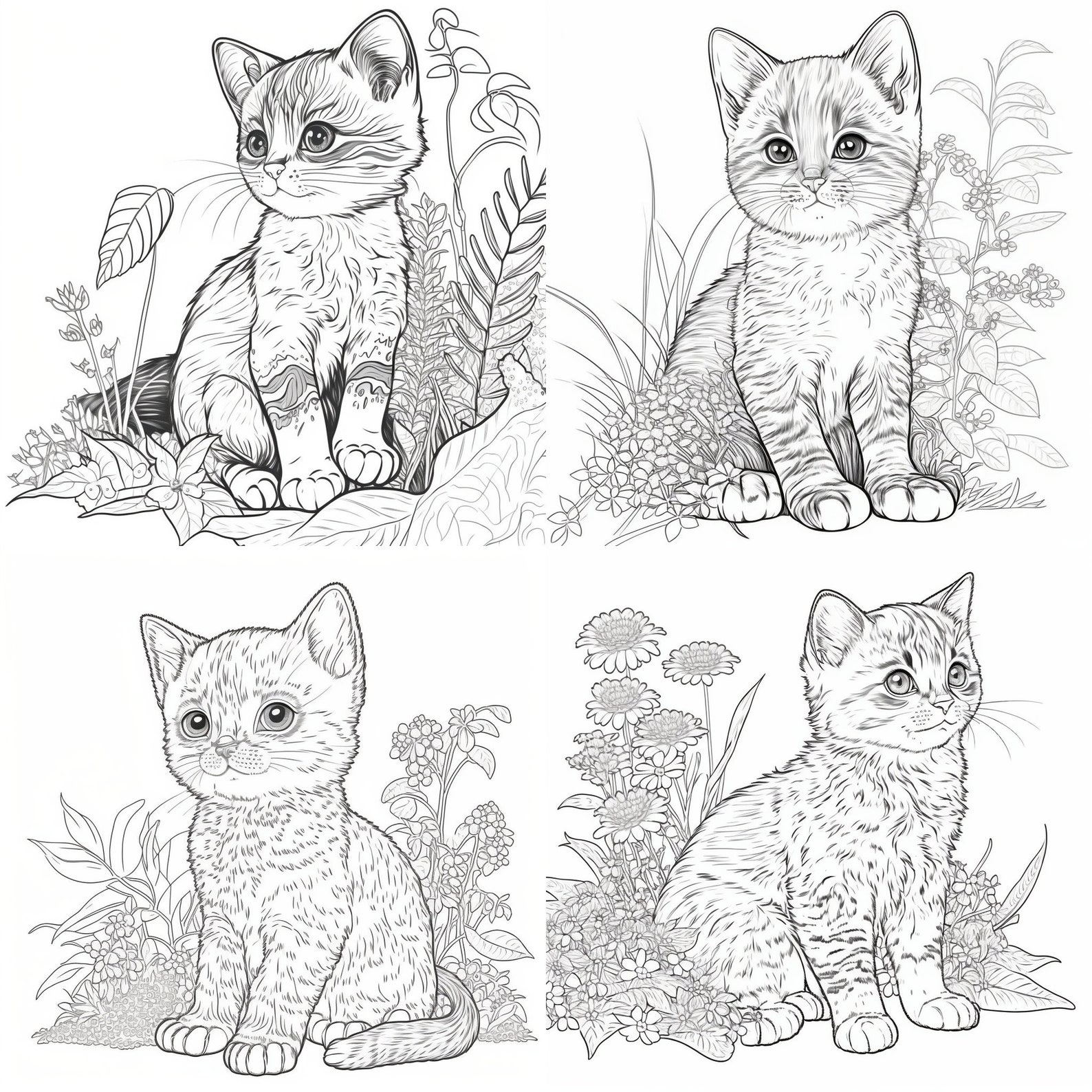 250 Piece Mega Bundle Animal Collection, Cat, Dog, Turtle Page Coloring ...