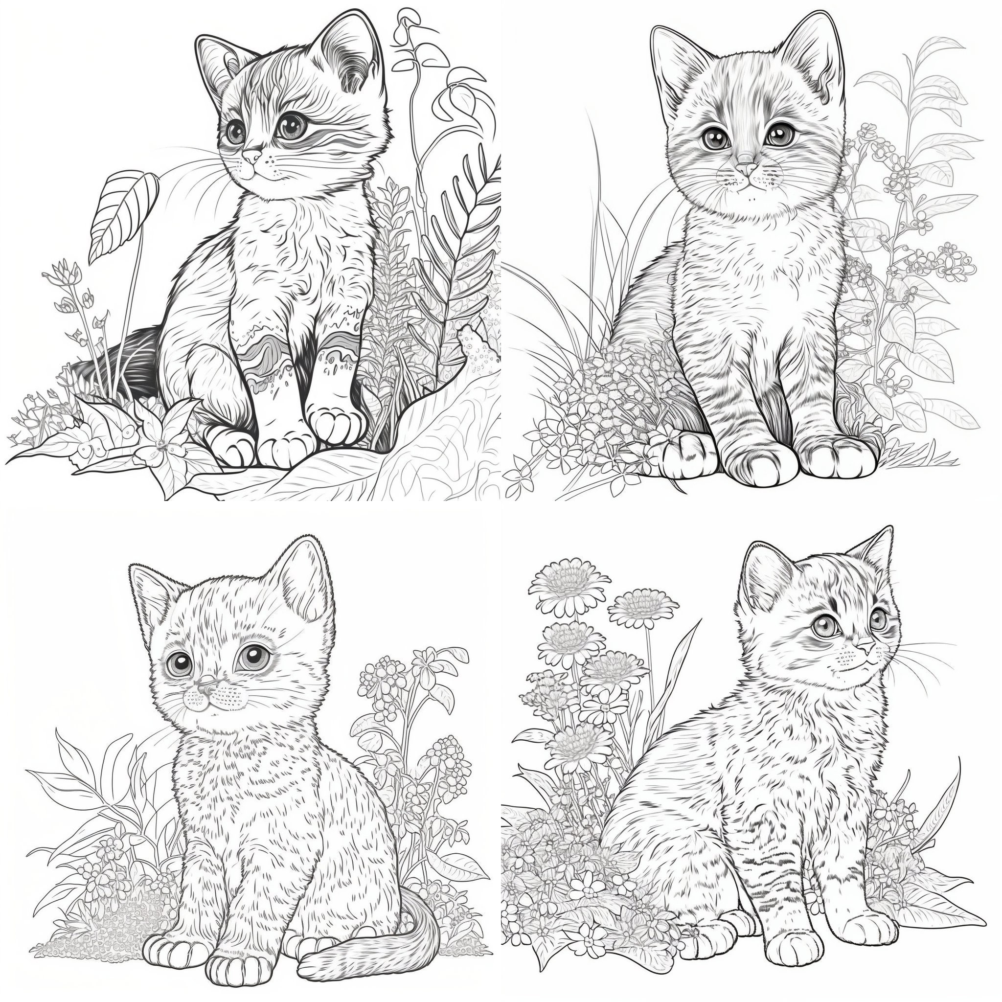 250 Piece Mega Bundle Animal Collection, Cat, Dog, Turtle Page Coloring ...