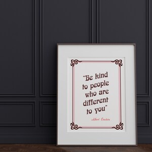 Printable Wall Art, Kindness Poster, Trendy Bar Art, Digital Print, Art ...
