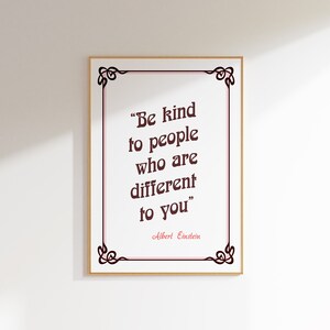 Printable Wall Art, Kindness Poster, Trendy Bar Art, Digital Print, Art ...