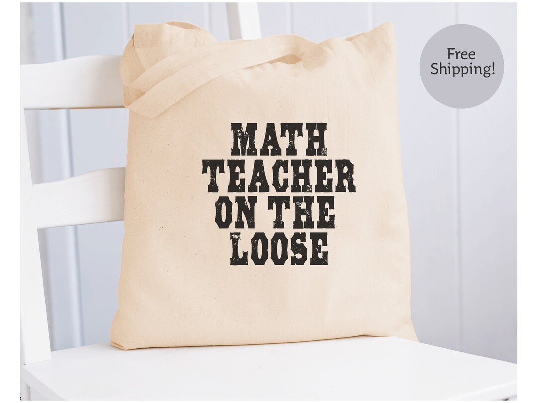 Math Teacher Gift Tote Funny Math Teacher Tote Bag Humorous - Etsy