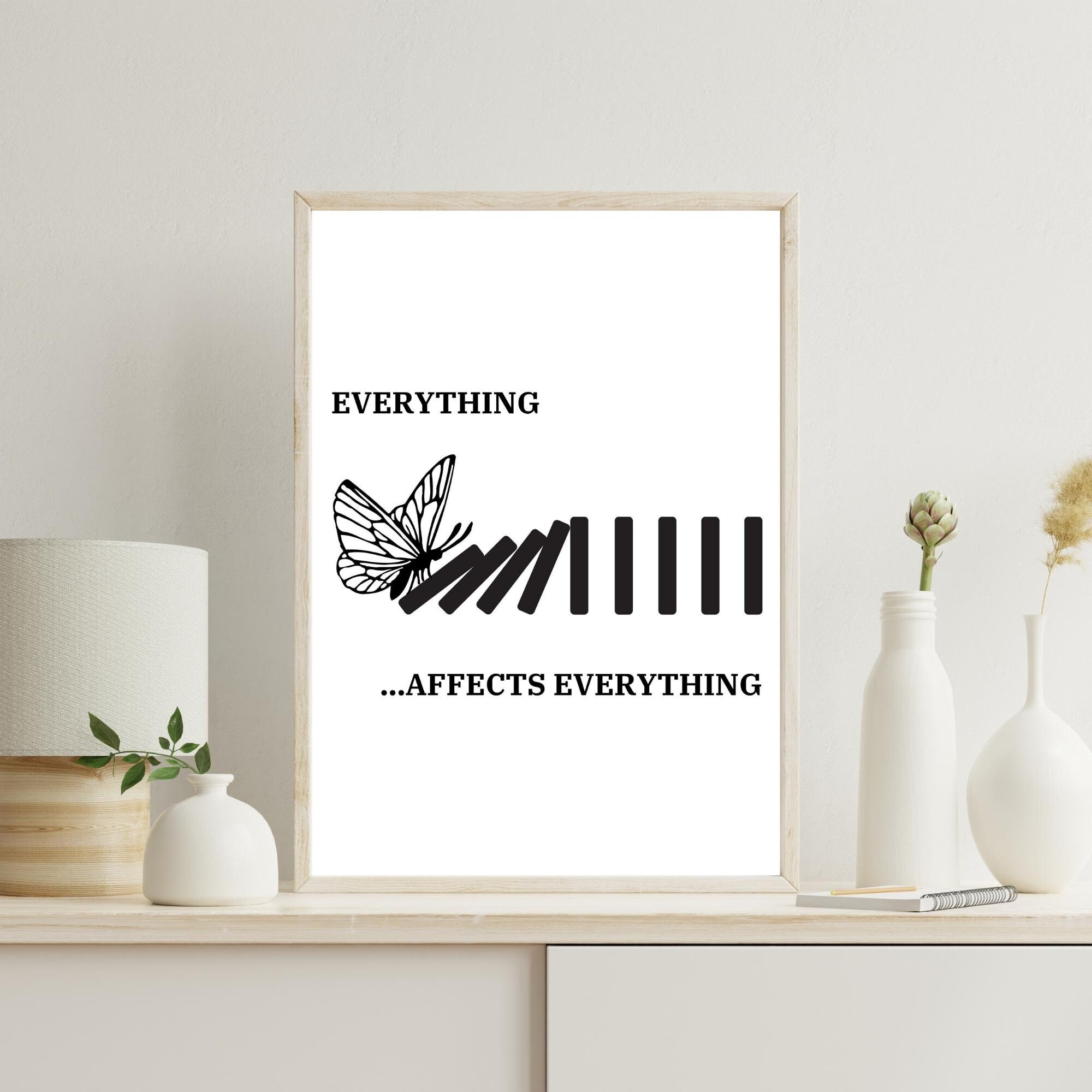 Butterfly Wall Art, Positive Affirmation Posters, Positive Quotes ...