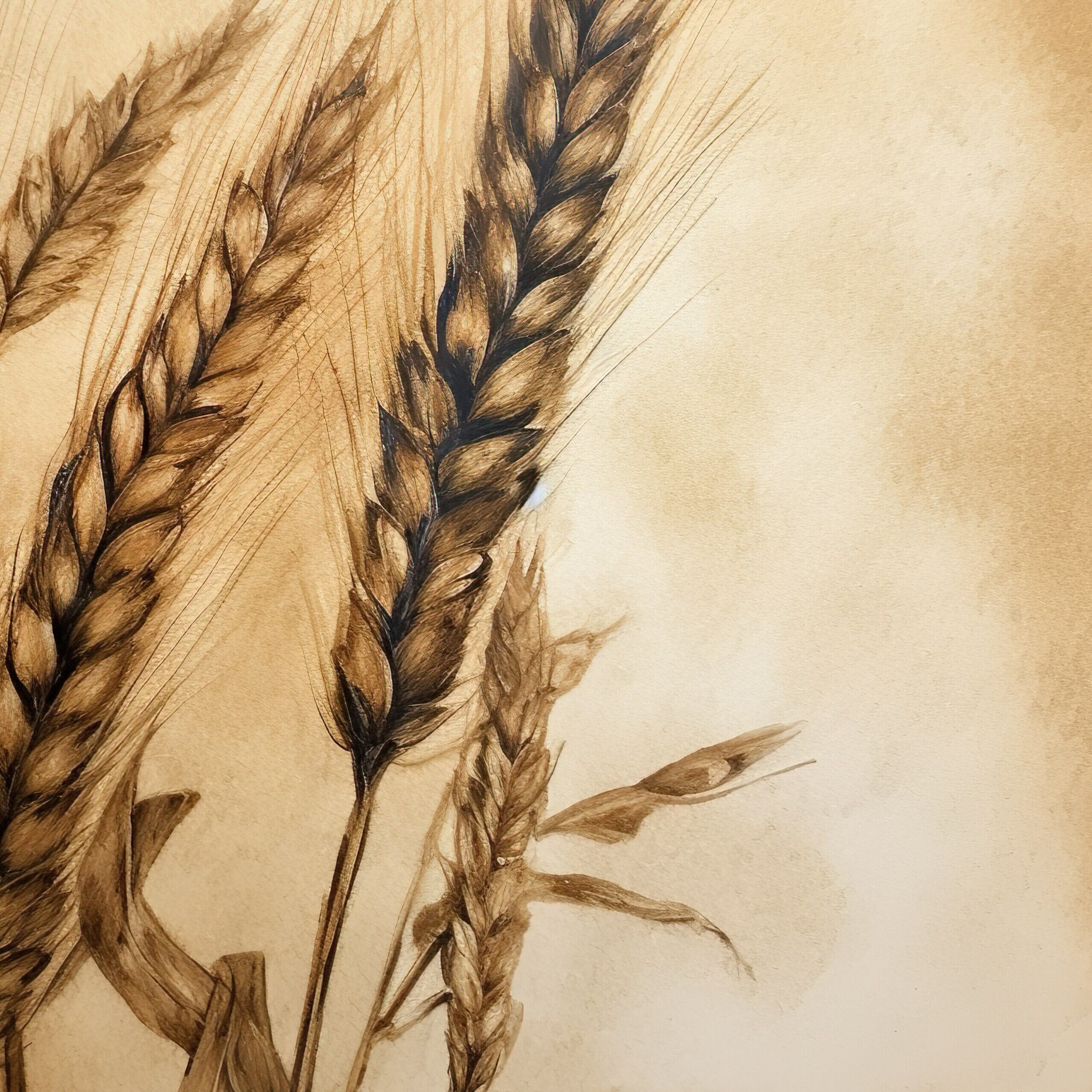 Wheat Wall Art, Farmhouse Decor, Kitchen Decor, Wheat Print, Botanical ...
