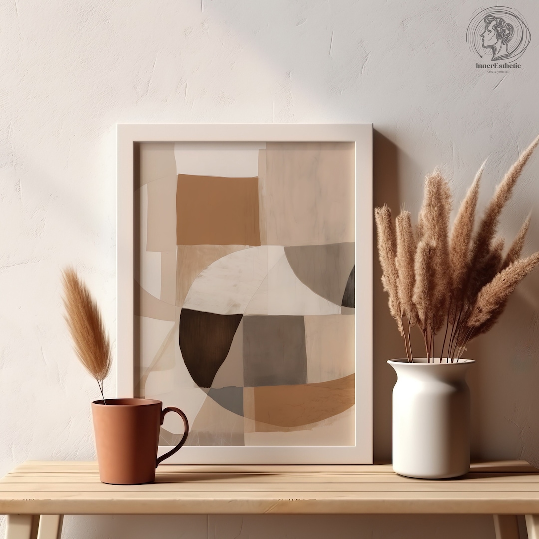 Earth Tone Wall Art, Abstract Wall Art, Earth Tones Print, Abstract ...