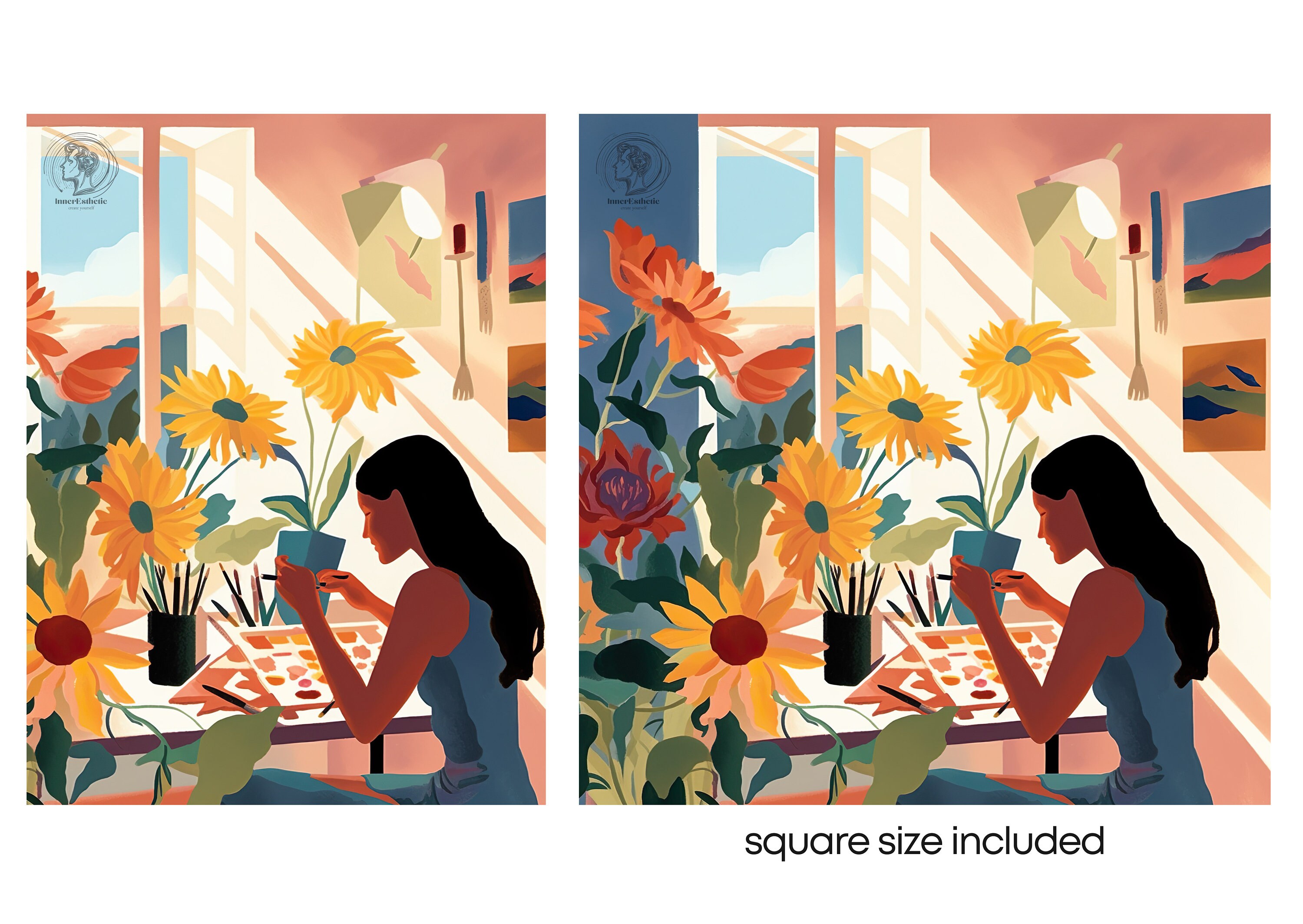 Georgia O'keeffe Inspired Wall Art Abstract Art Print - Etsy