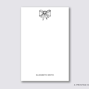 Black Bow Personalized Notepad | Paper Notepad, to Do List, Feminine ...