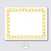 Gold Chain Border Personalized Notecard Set: Watercolor Design - Etsy