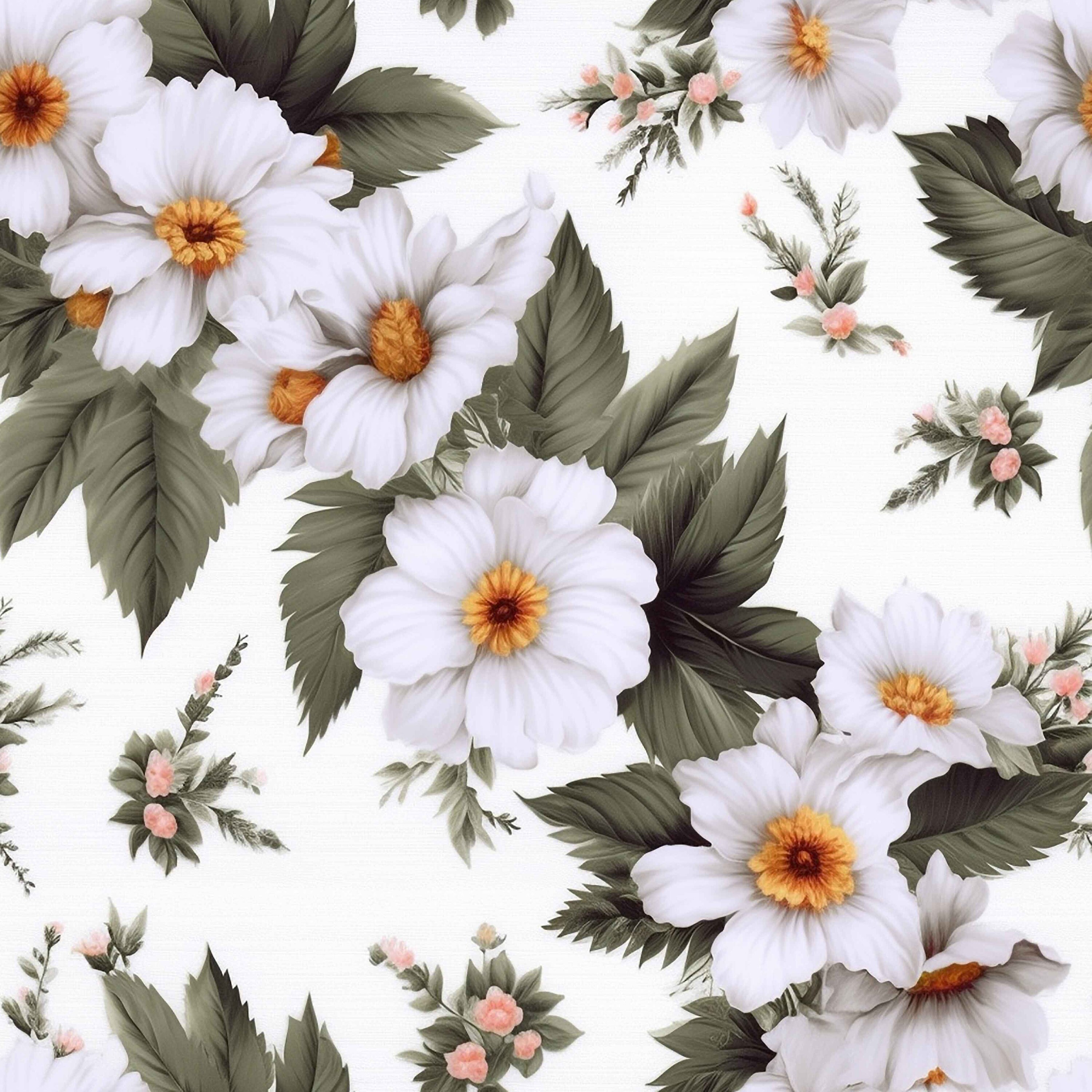 Seamless Pattern Pack, Lux Cottage Core Floral Pattern, Digital Paper ...