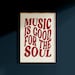 Music Print, Retro Music Wall Art, Soul Music Print, Colourful Music ...