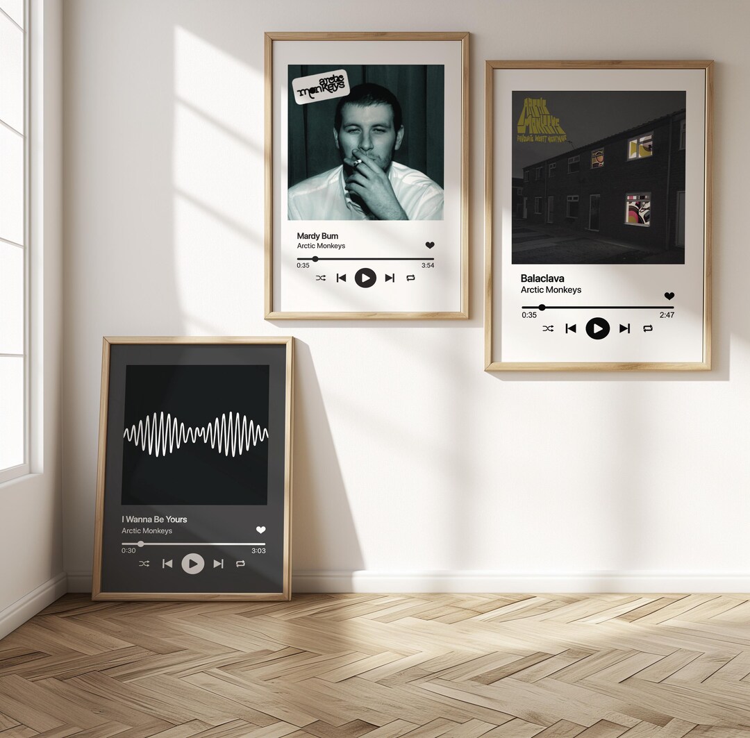 Set of 3 Now Playing Music Prints - Custom Album Cover Art ...